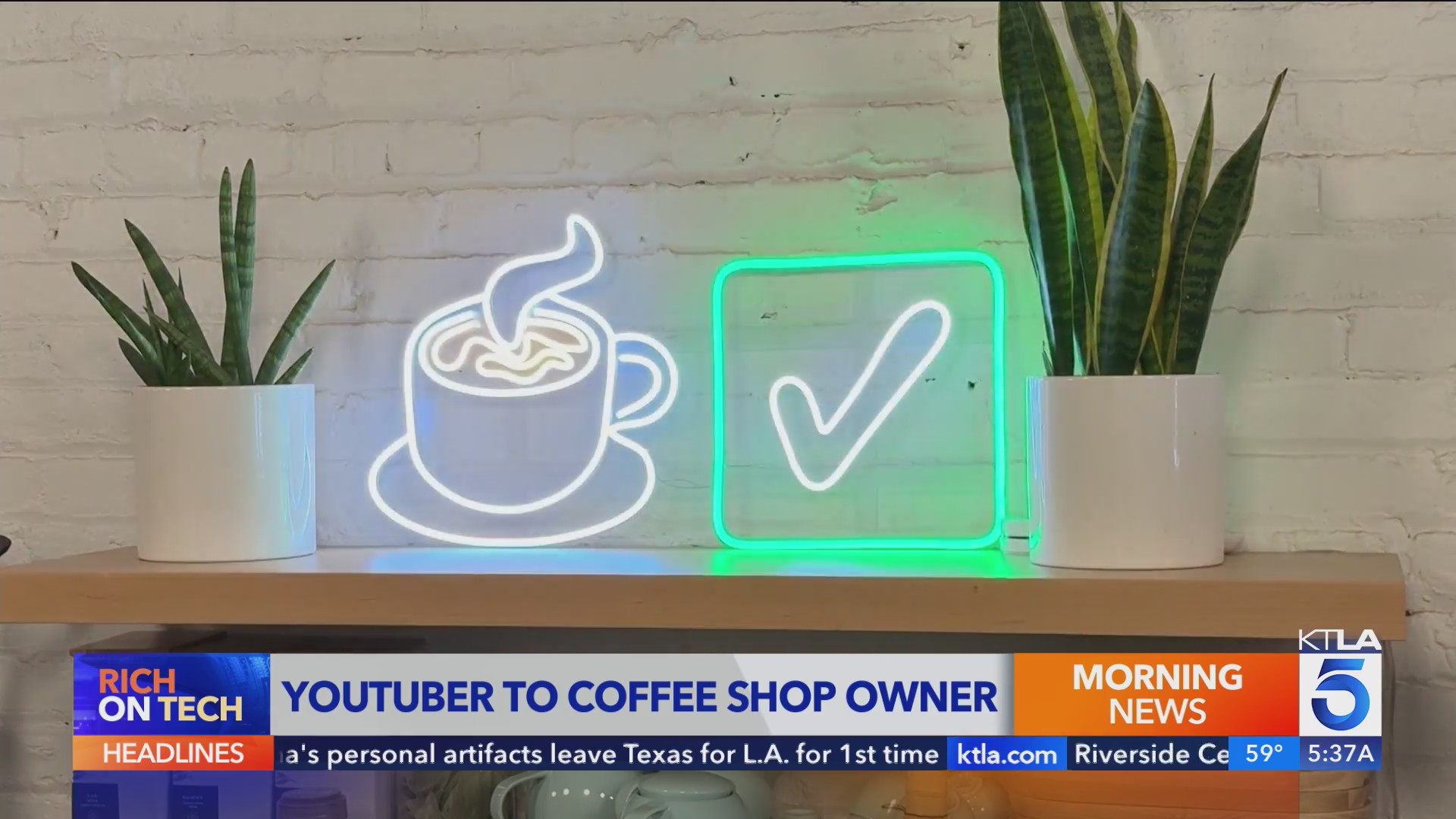 The YouTuber who opened a coffee shop – Rich On Tech – KTLA