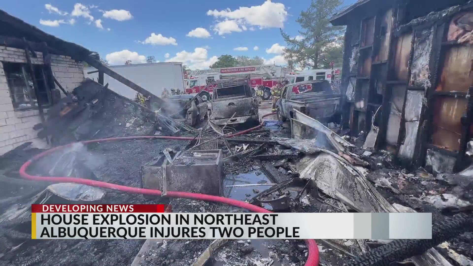 AFR: Explosion and fires send 2 people to the hospital – KRQE NEWS 13 – Breaking News ...