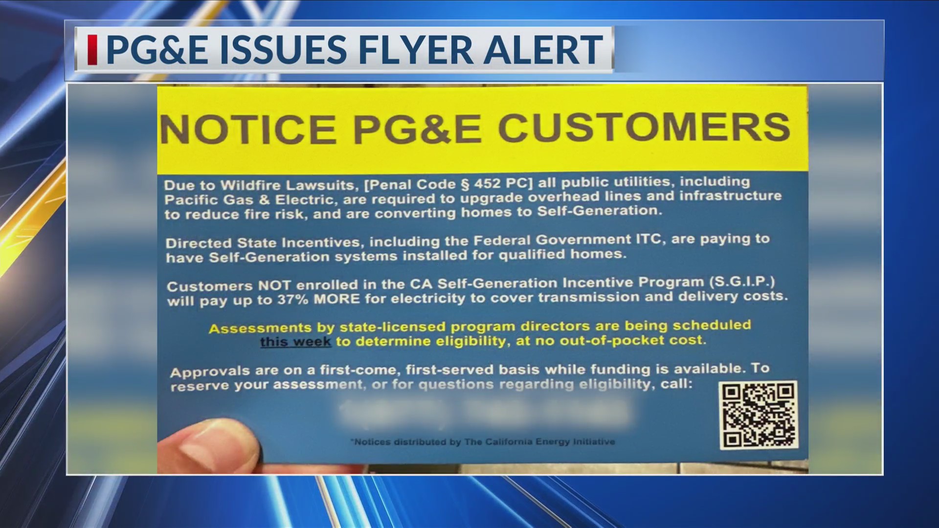 PG&E says this flyer is a scam – CBS47 and KSEE24 | News from ...