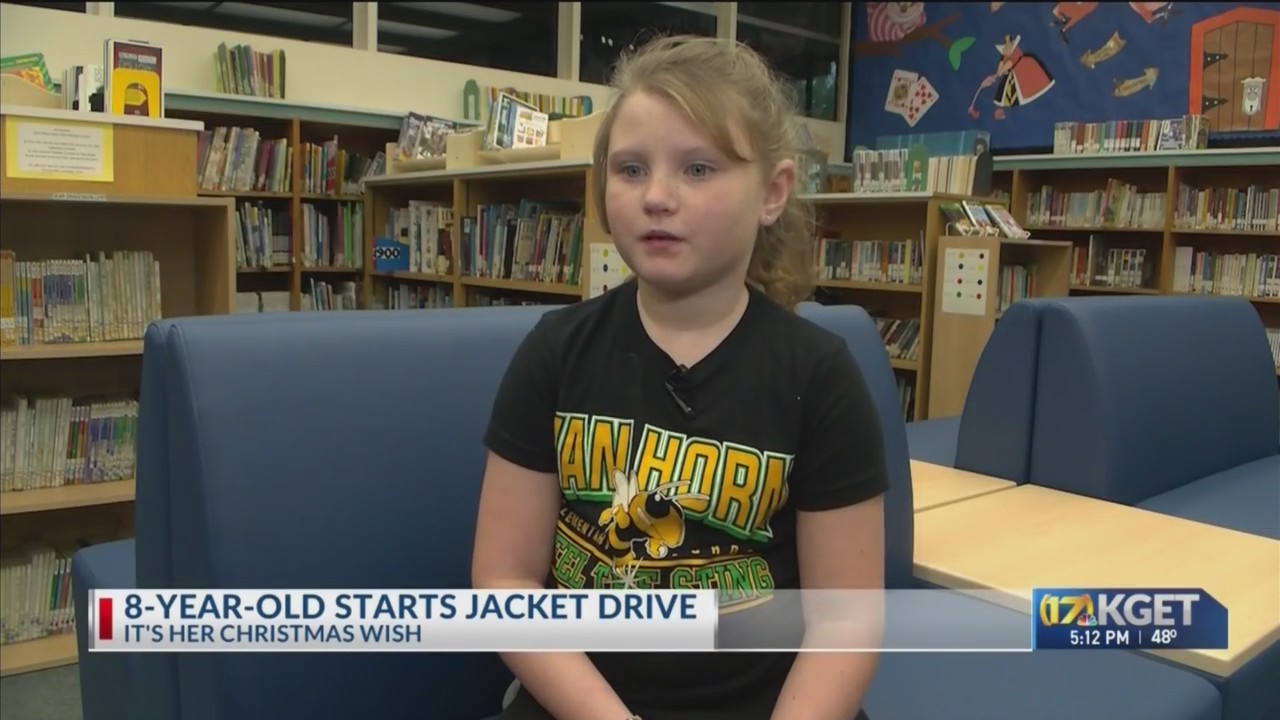8-year-old starts jacket drive as Christmas wish – KGET 17 News