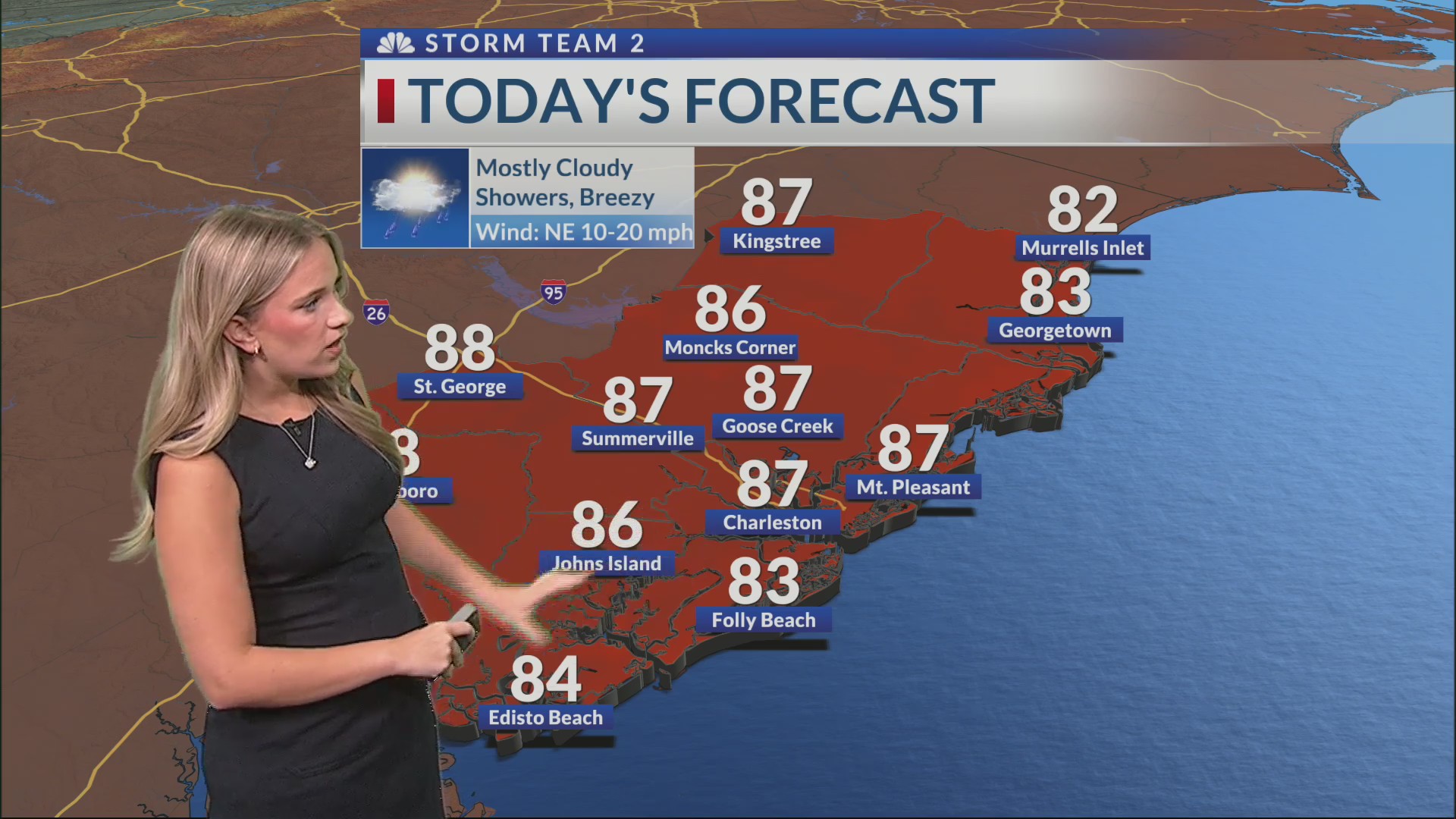 Saturday weather forecast with Grace Lowe – WCBD News 2