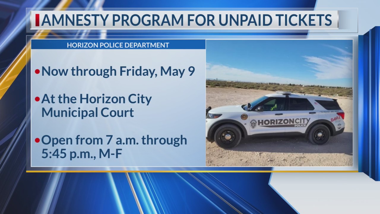 Horizon City Municipal Court to hold amnesty program – KTSM 9 News