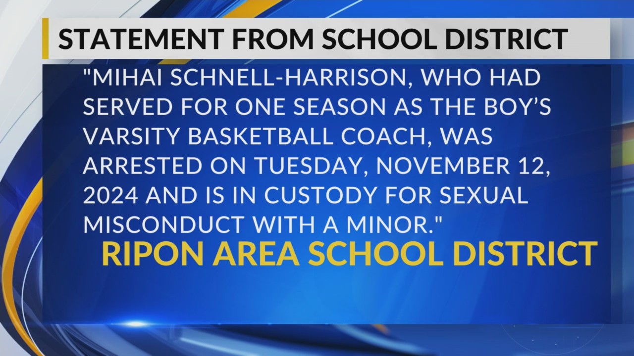 Ripon High School boy’s varsity basketball coach arrested for sexual ...