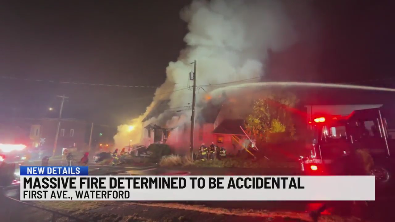 Massive Waterford fire determined to be accidental – NEWS10 ABC