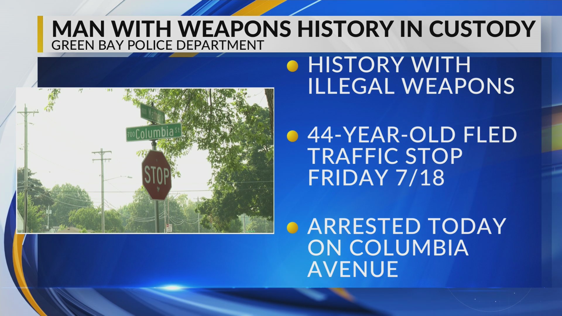 Green Bay PD SWAT Team arrests man with ‘known weapons history’ wanted ...