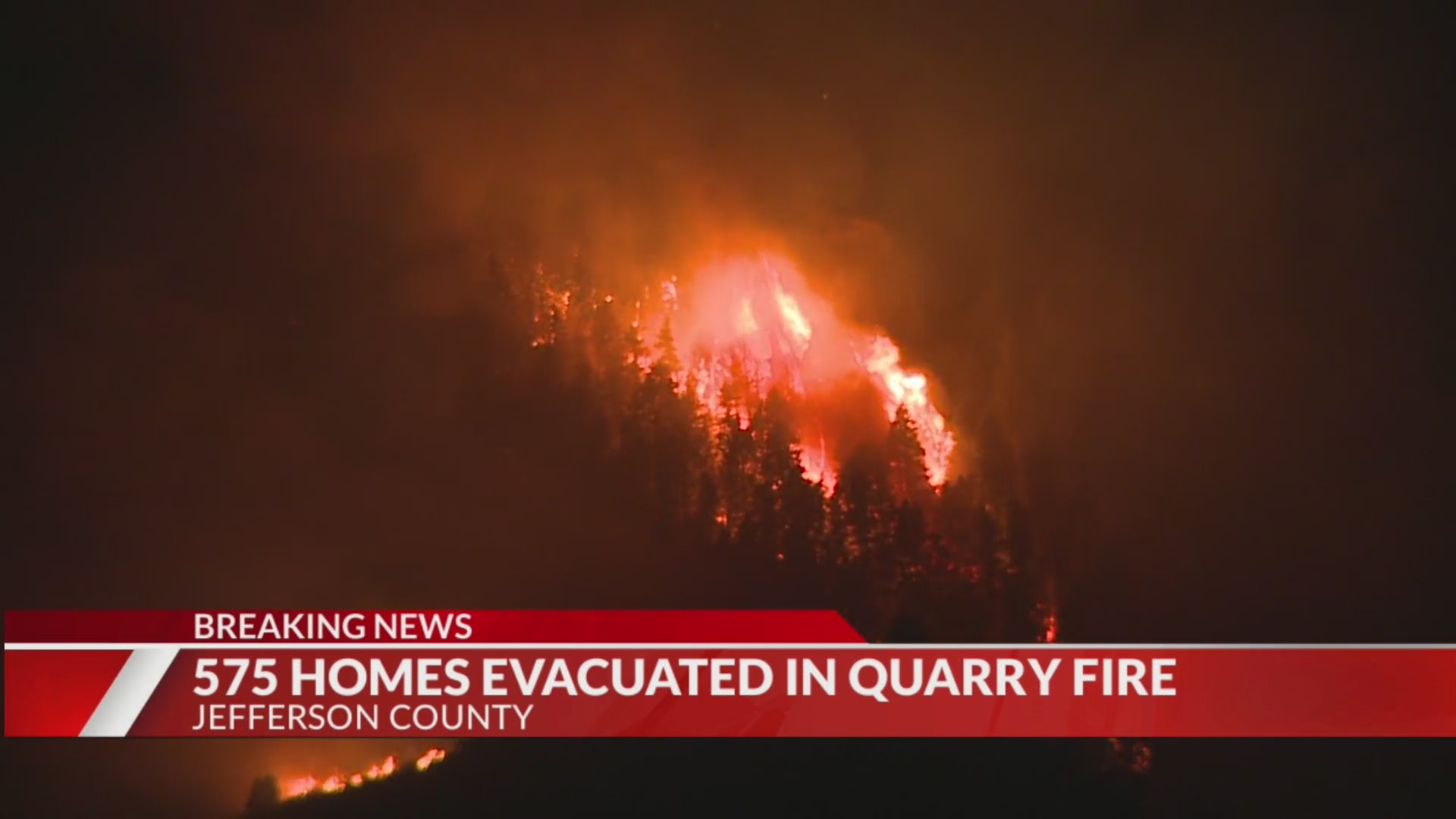Quarry Fire forces late night evacuations in Jefferson County – FOX31 ...
