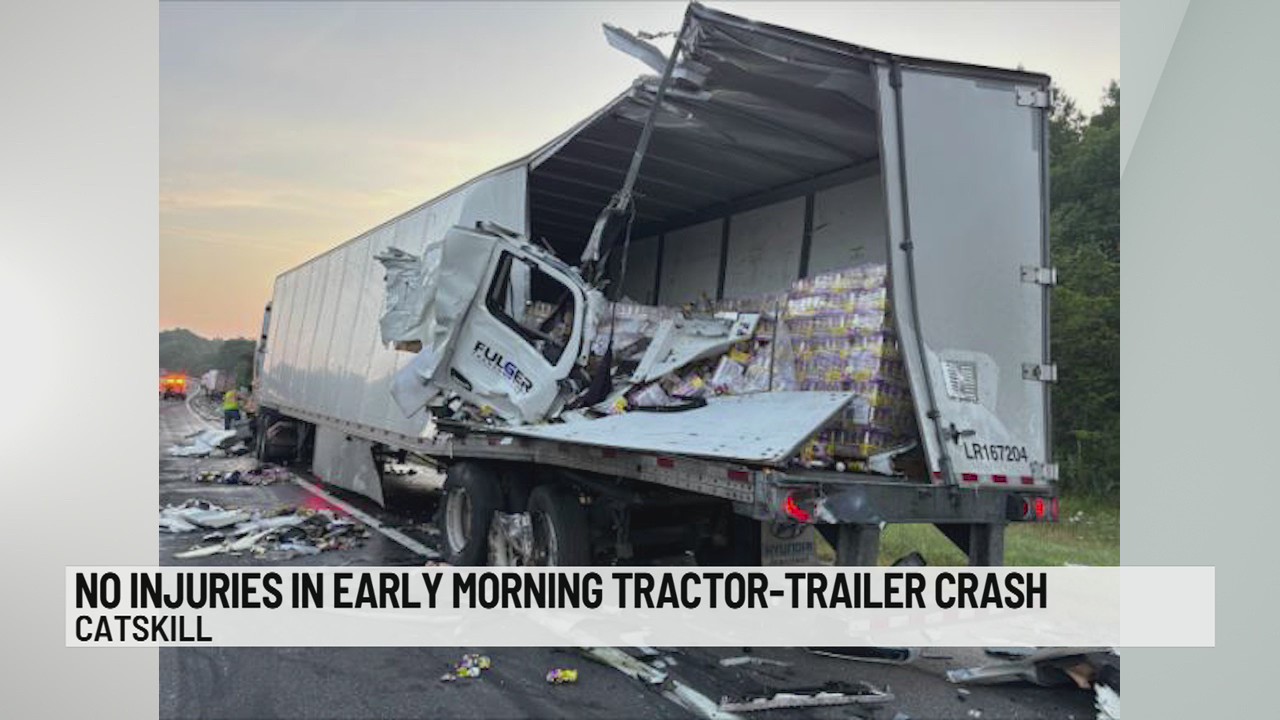 No injuries in Catskill tractor-trailer crash – NEWS10 ABC