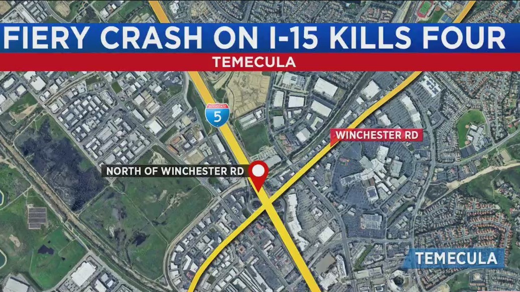 Fiery crash on I-15 in Temecula kills 4, including teens – FOX 5 San ...