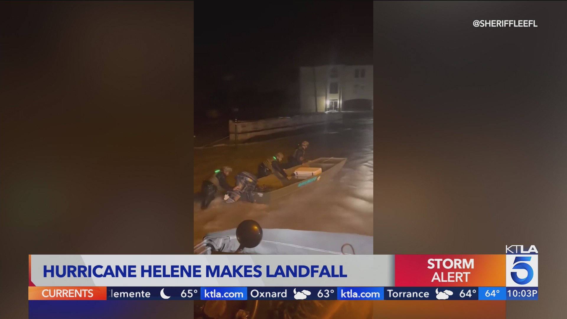 Hurricane Helene makes landfall in Florida – KTLA