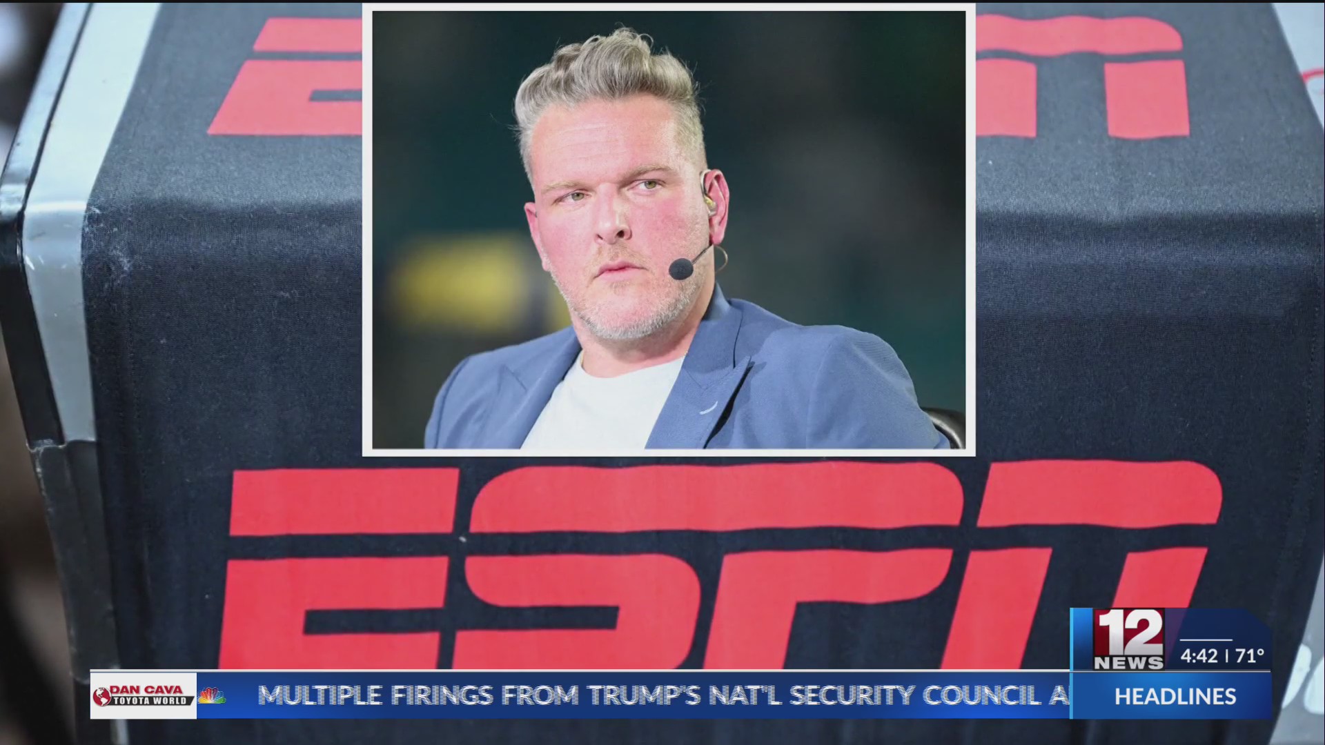 Pat McAfee under fire after spreading rumor about college student and ...
