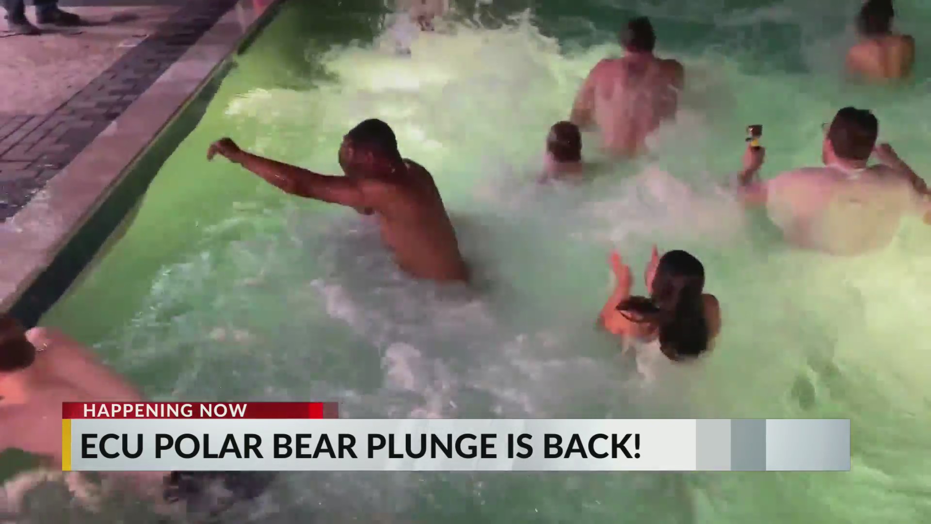 ECU students jump into annual Polar Bear Plunge – WNCT
