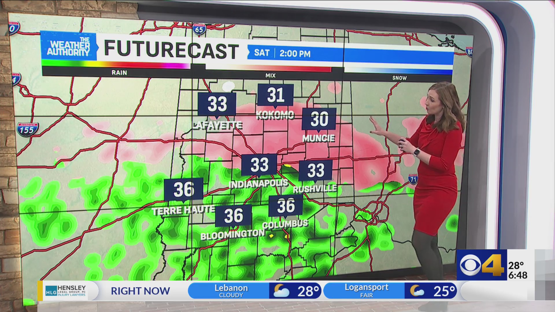 Quiet today; rain and mix this weekend – WTTV CBS4Indy