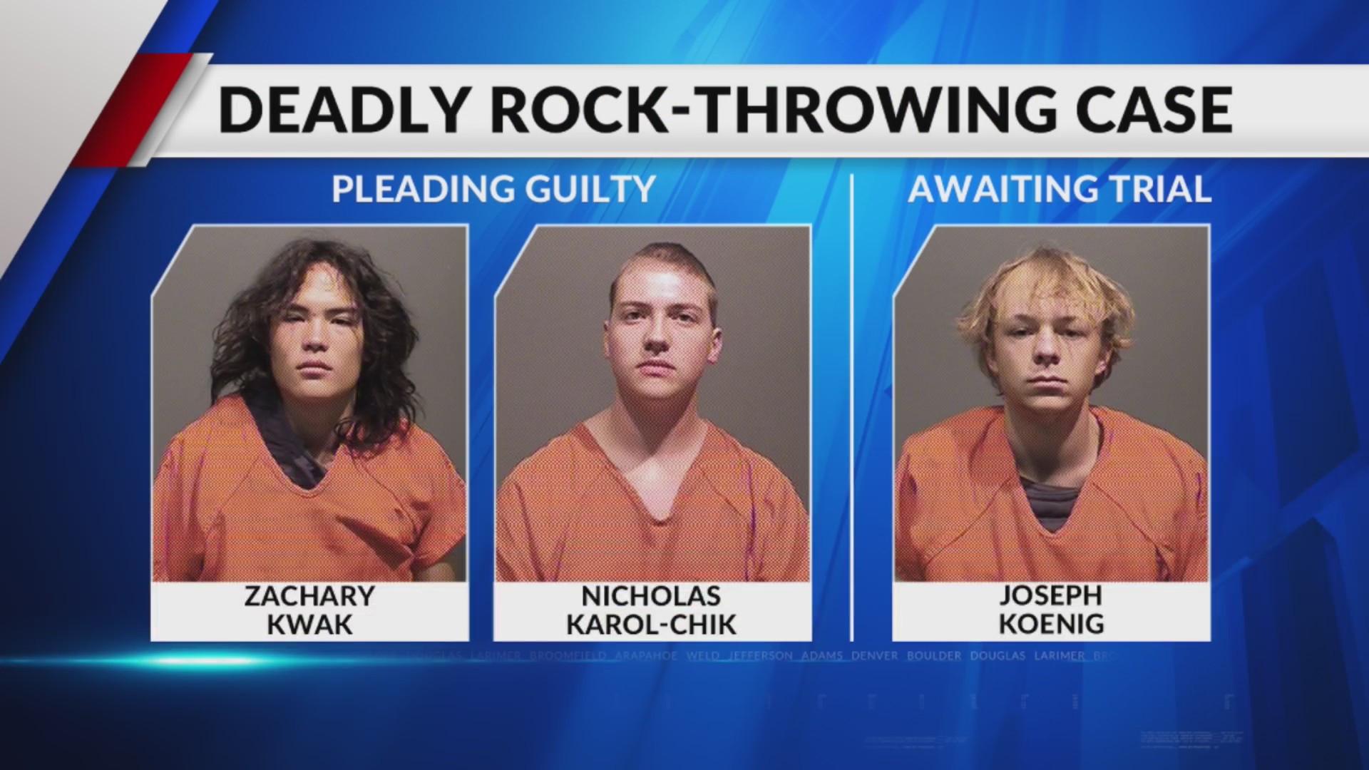 Second suspect in deadly rock-throwing case pleads guilty – FOX31 Denver