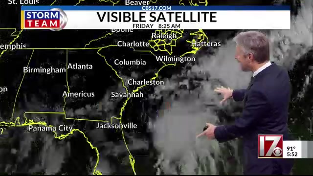 Dry for fireworks, but Tropical Depression brings rain to NC – CBS17.com