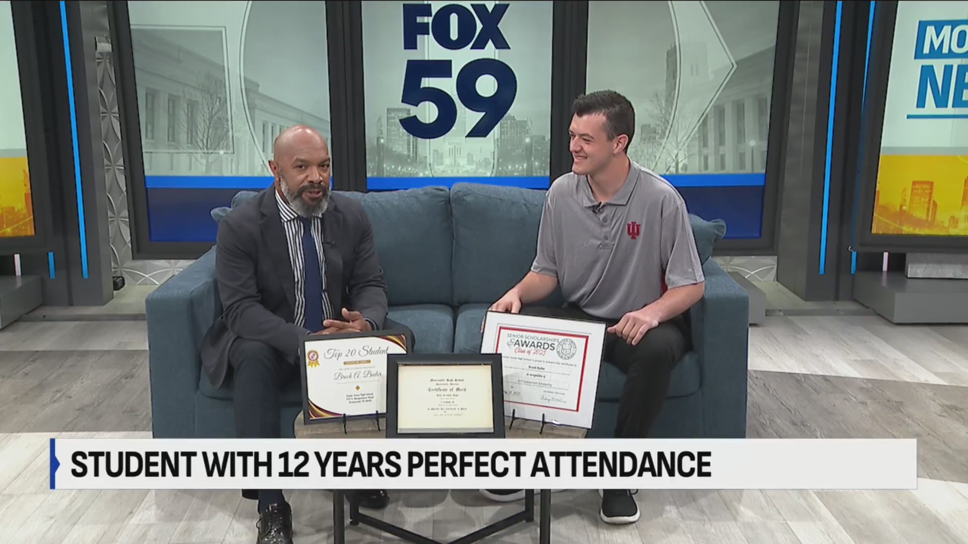 Center Grove student graduates with 12 years of perfect attendance – Fox 59