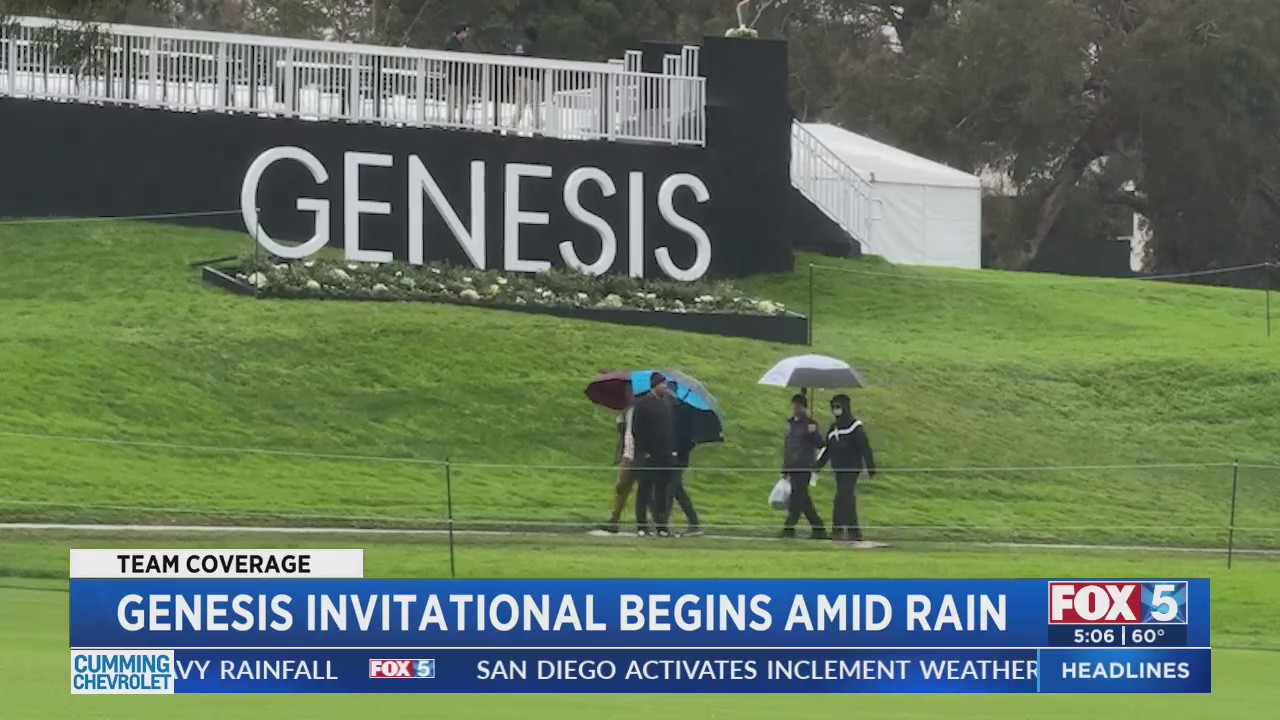 Genesis Invitational begins at Torrey Pines amid rain – FOX 5 San Diego ...