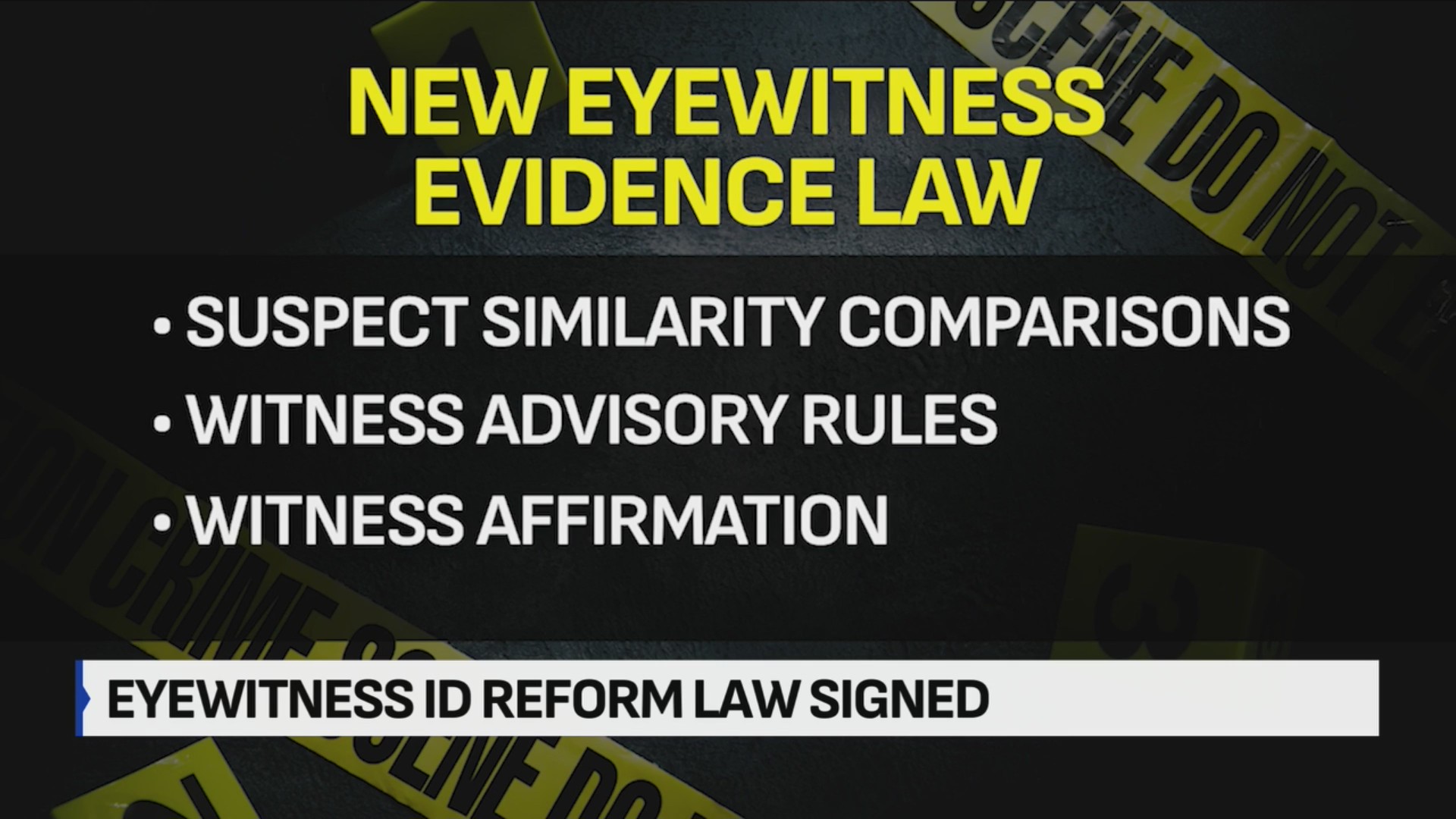 Eyewitness identification reform law signed – Fox 59