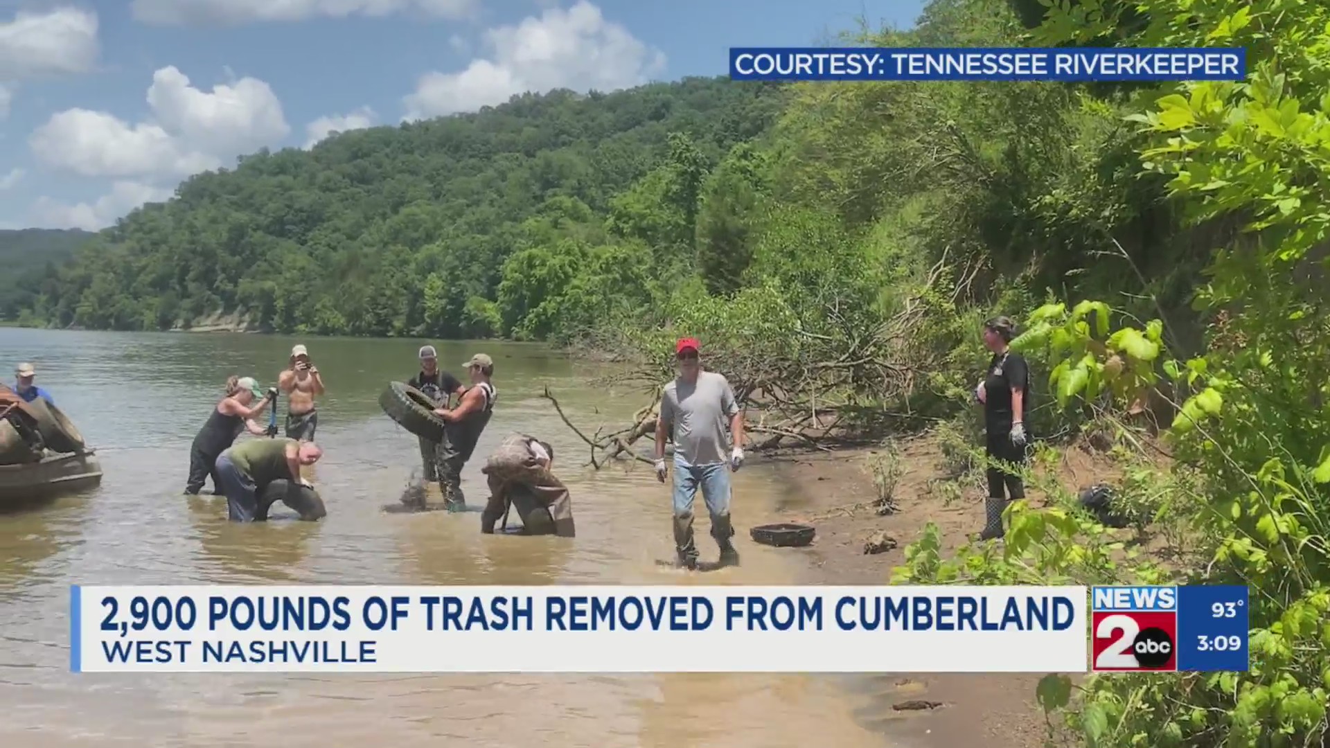 2,900 pounds of trash removed from the Cumberland River – WKRN News 2