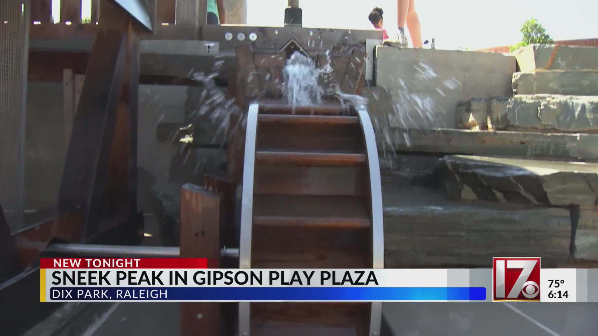 Some Raleigh kids get sneak peek at Gipson Play Plaza – CBS17.com
