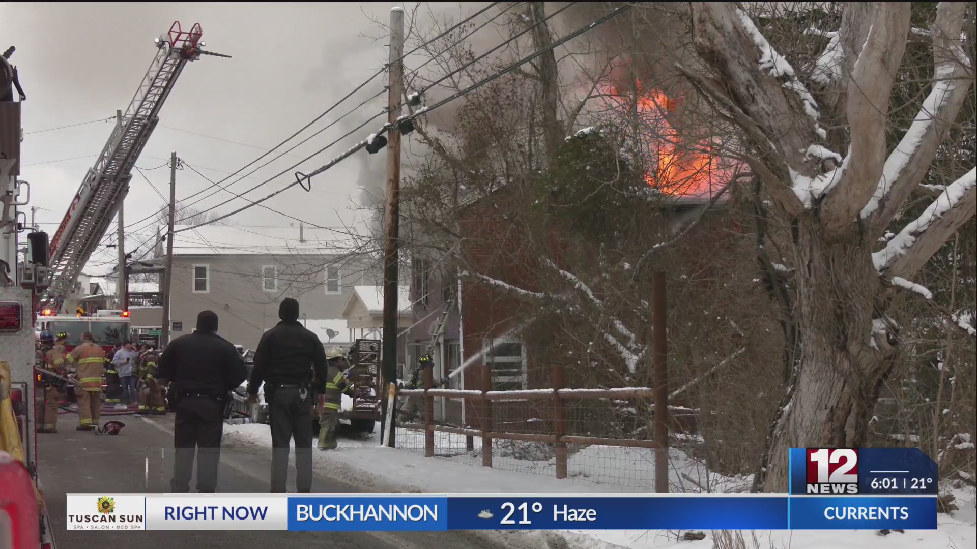 Clarksburg house fire sends 3 to hospital – WBOY.com
