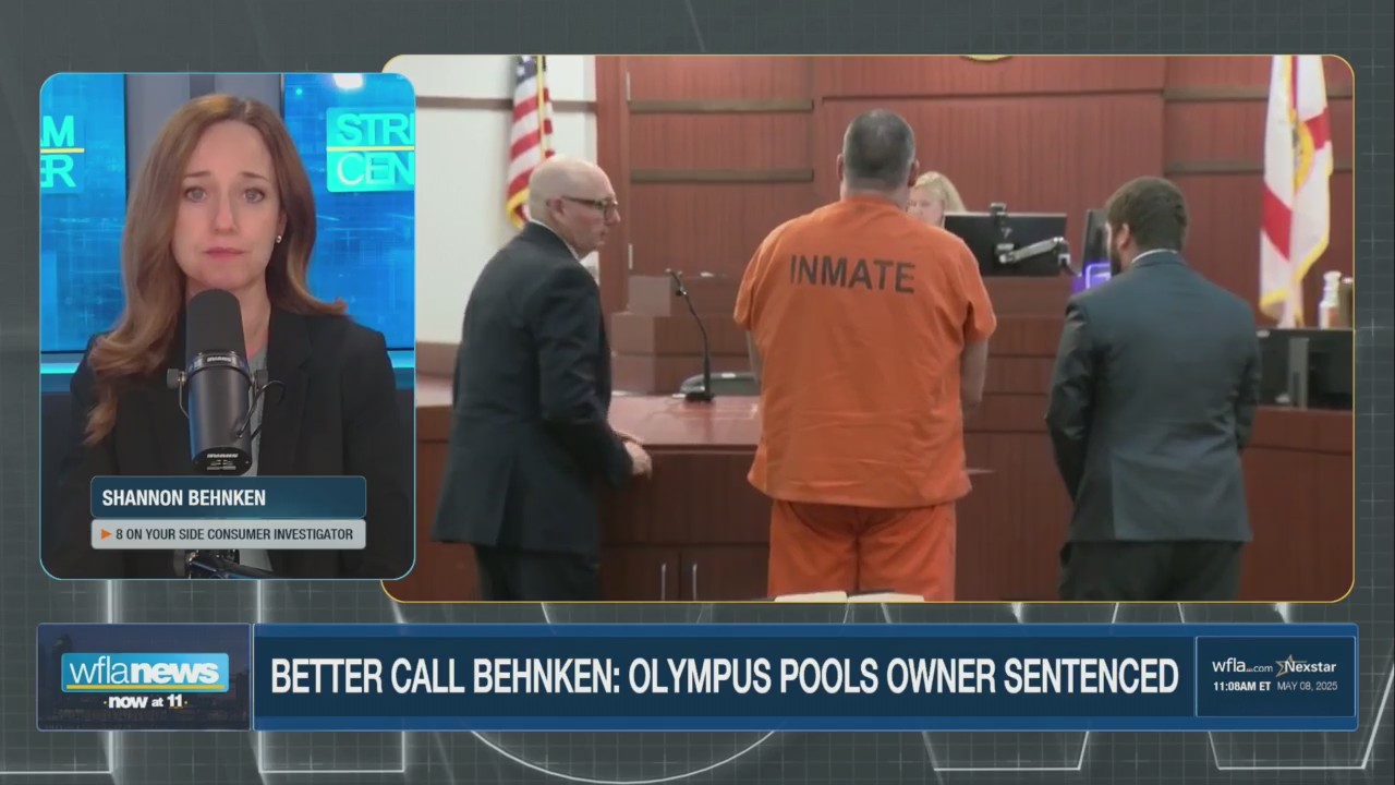Olympus Pools owner sentenced to prison, Shannon Behnken joins WFLA ...