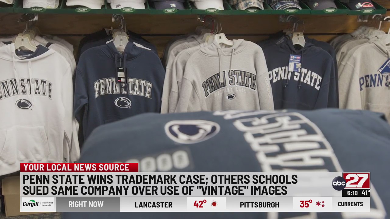 Penn State wins trademark case over retailer’s use of vintage logos ...