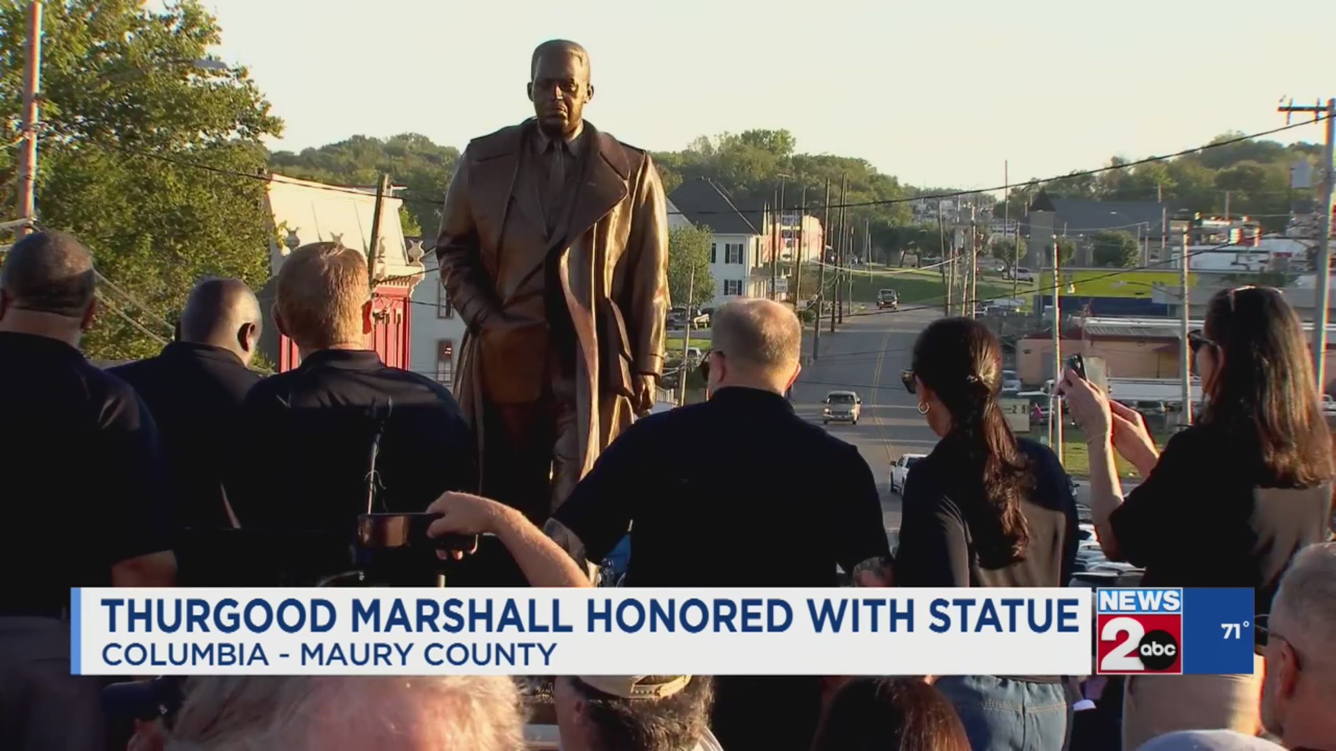 Thurgood Marshall honored with statue in Columbia, TN – WKRN News 2