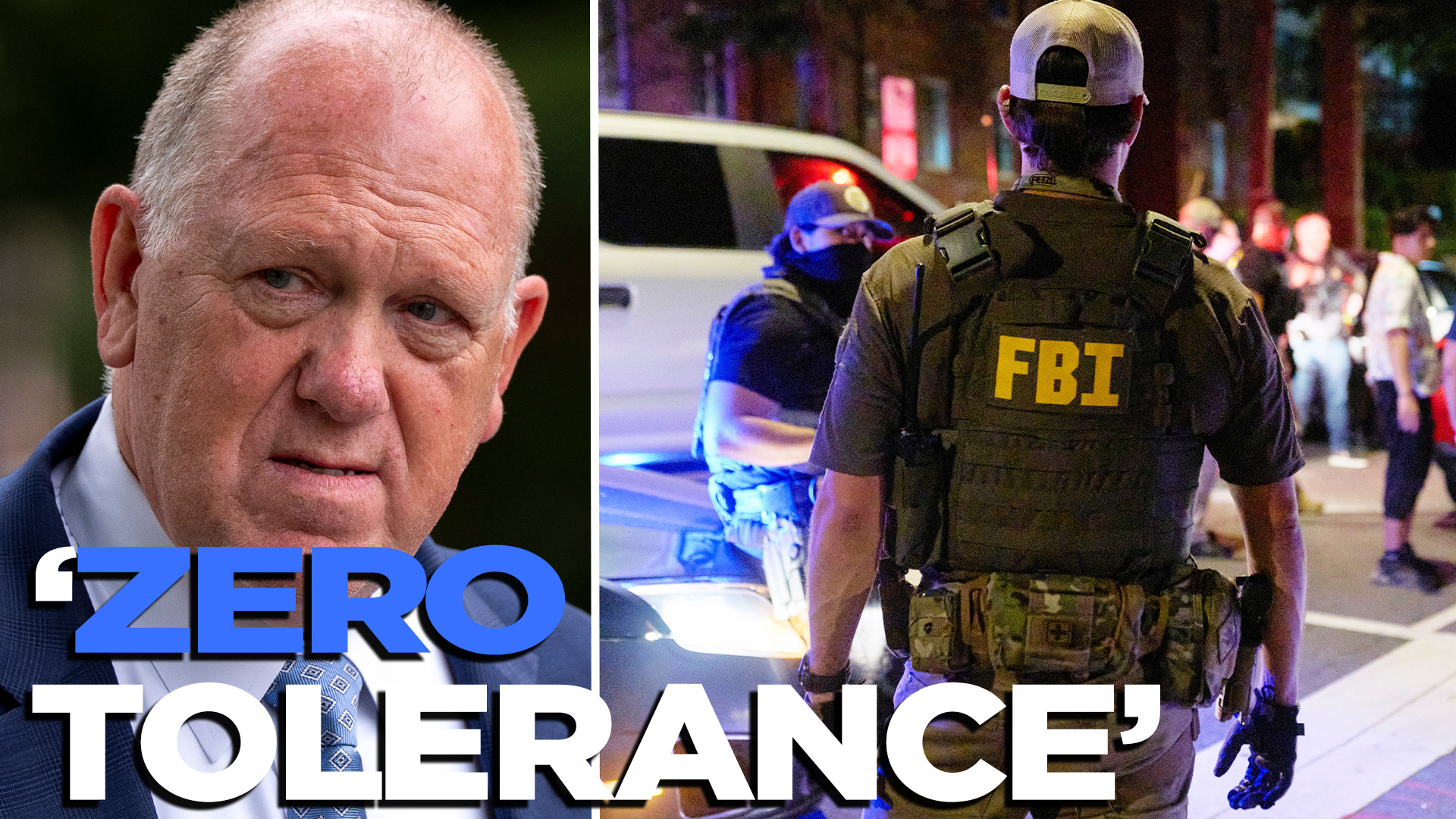 ‘Zero Tolerance’ On Crime: Homan On Police Presence, Says Trump’s ...