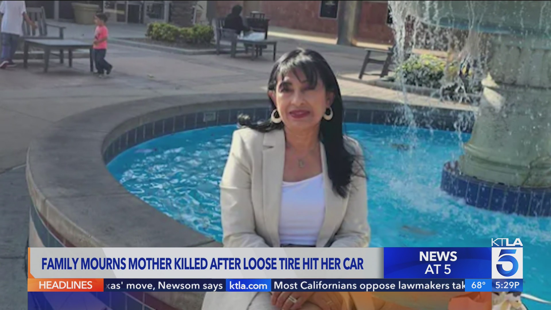 Woman killed after loose tire hits her car on Pomona freeway – KTLA