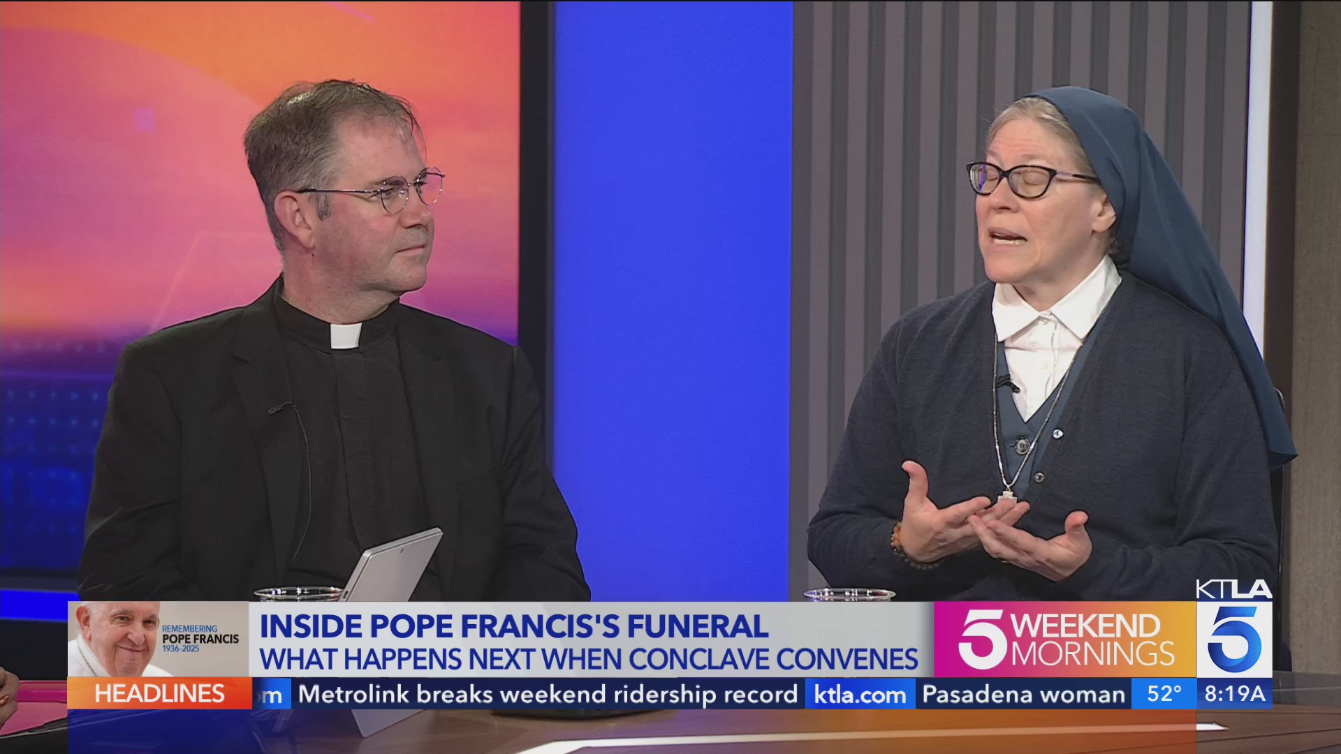 Father Tom Gibbons and Sister Bernadette Reis detail when conclave ...