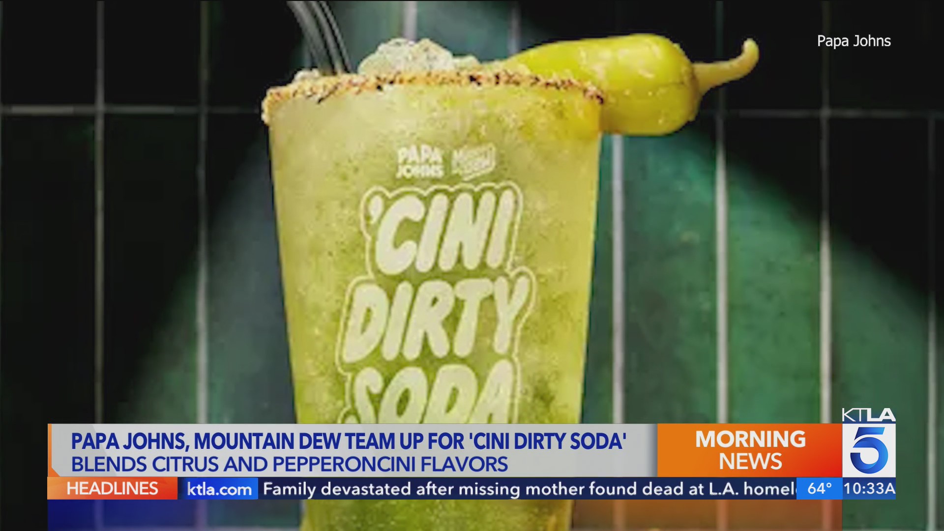 Papa John’s, Mountain Dew release limited-edition ‘Cini Dirty Soda ...