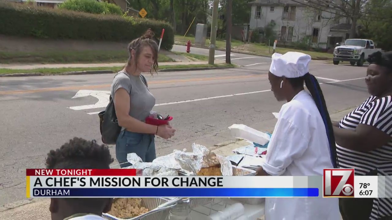 Durham chef provides food for those in need every weekend – CBS17.com