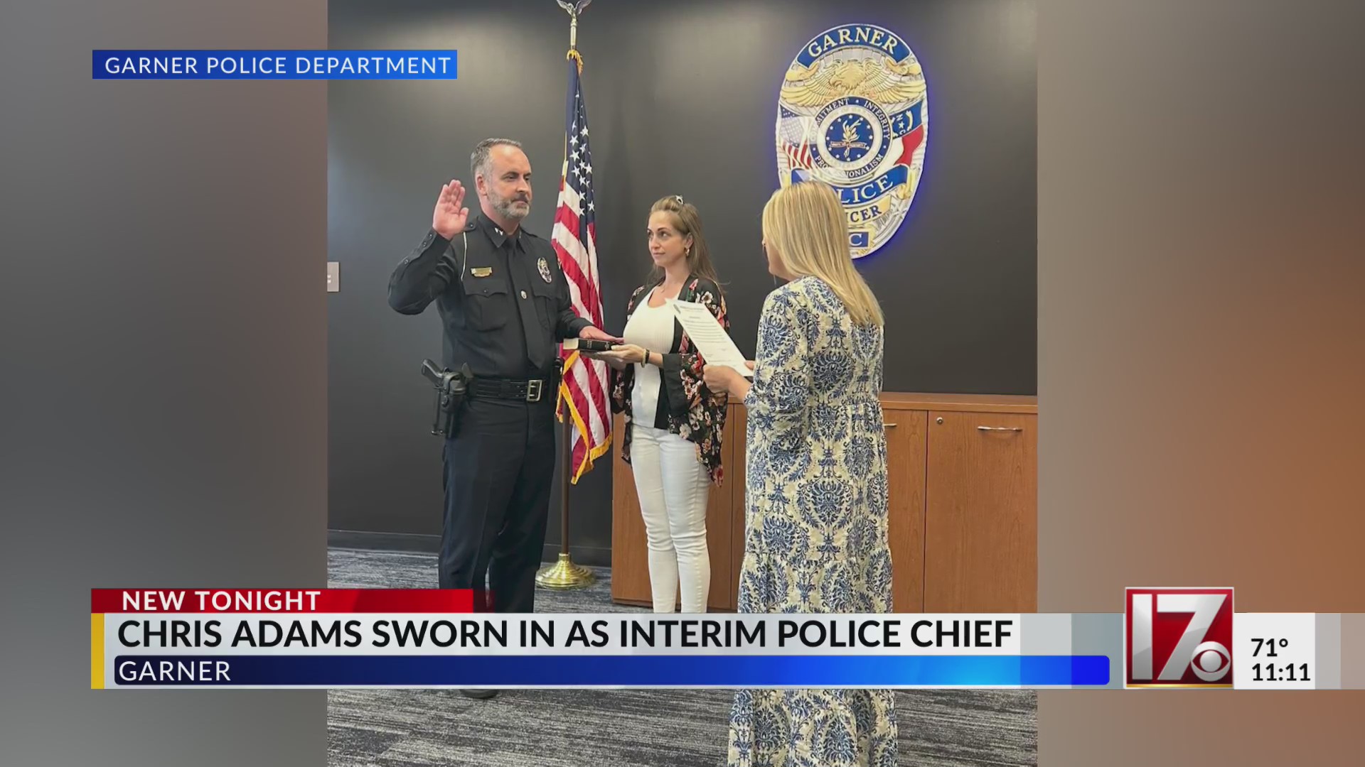 Interim Garner police chief sworn-in – CBS17.com