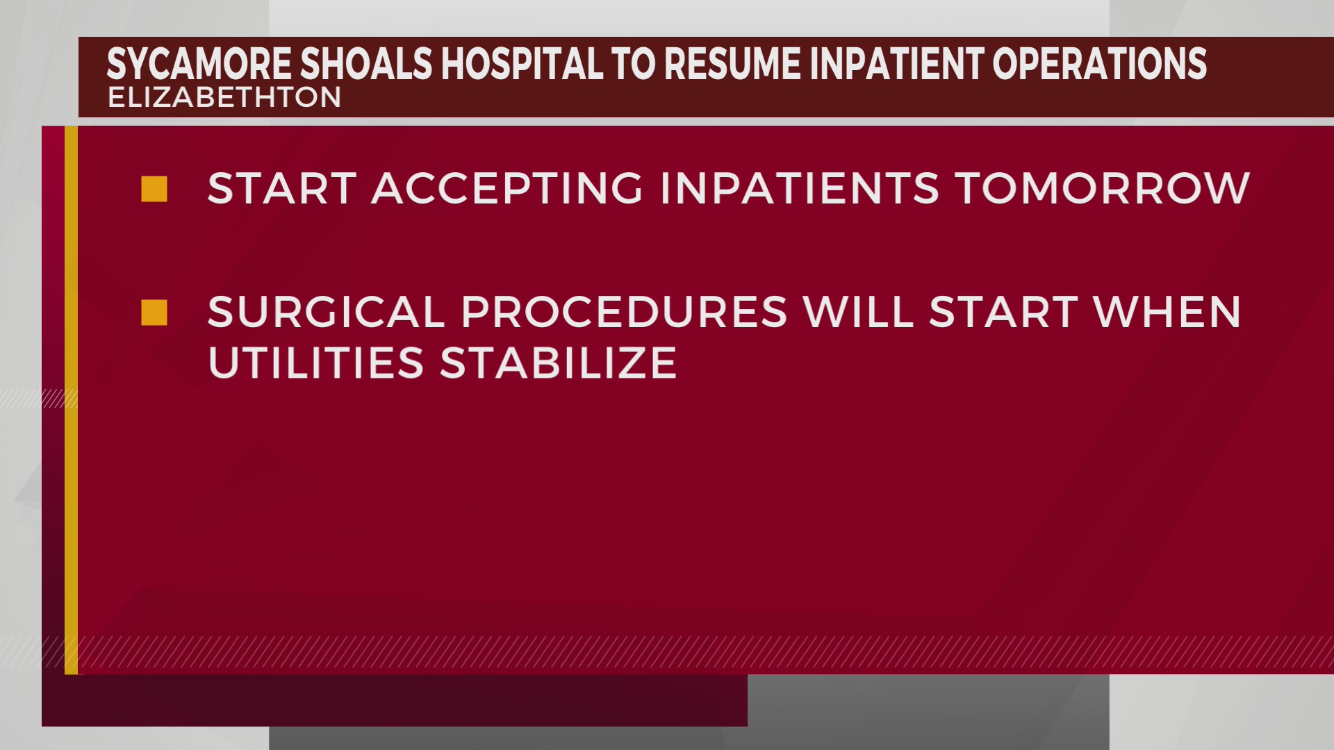 Sycamore Shoals Hospital will resume inpatient operations Wednesday ...