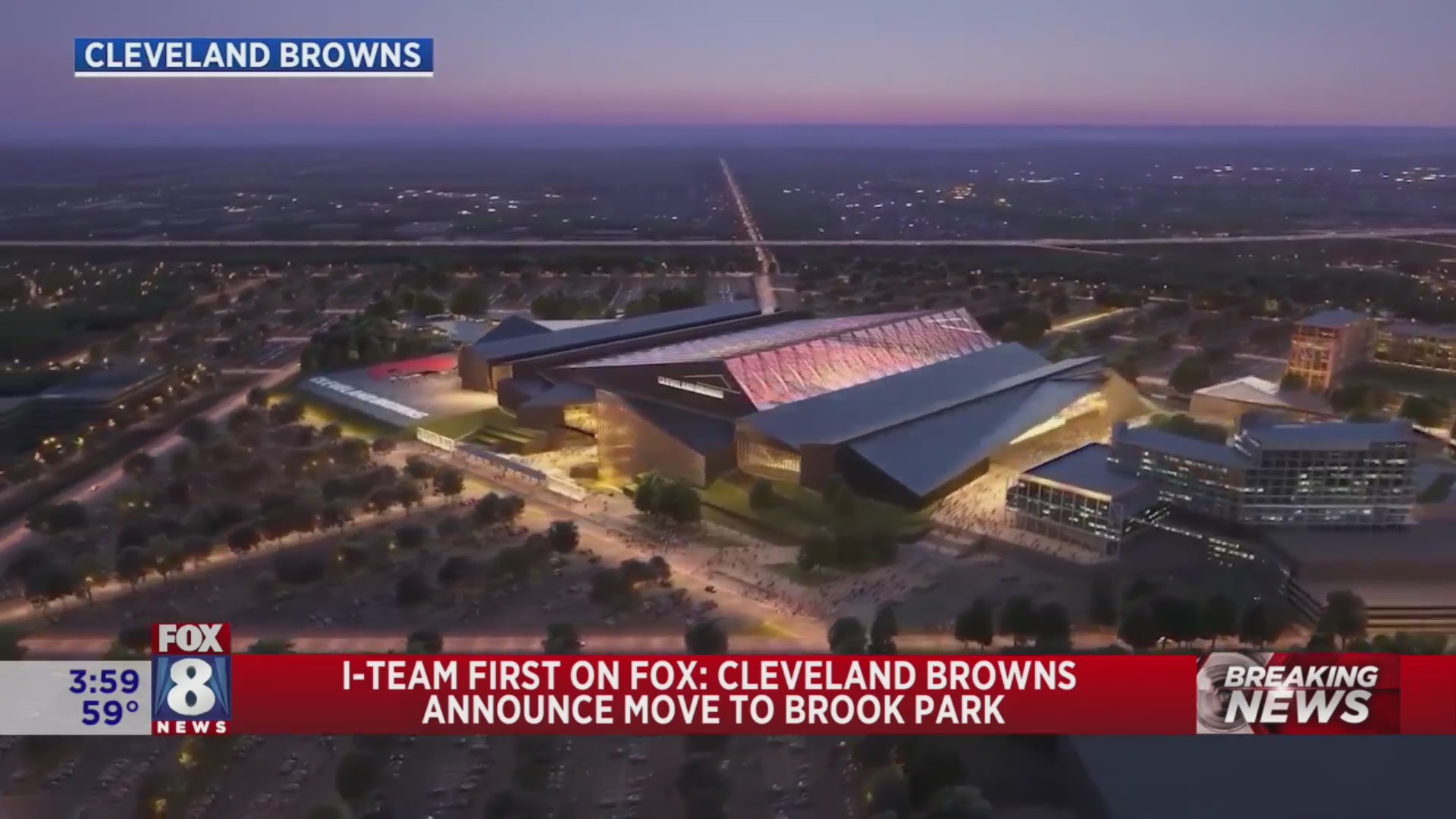 Browns decide on new stadium in Brook Park: I-Team – Fox 8 Cleveland WJW