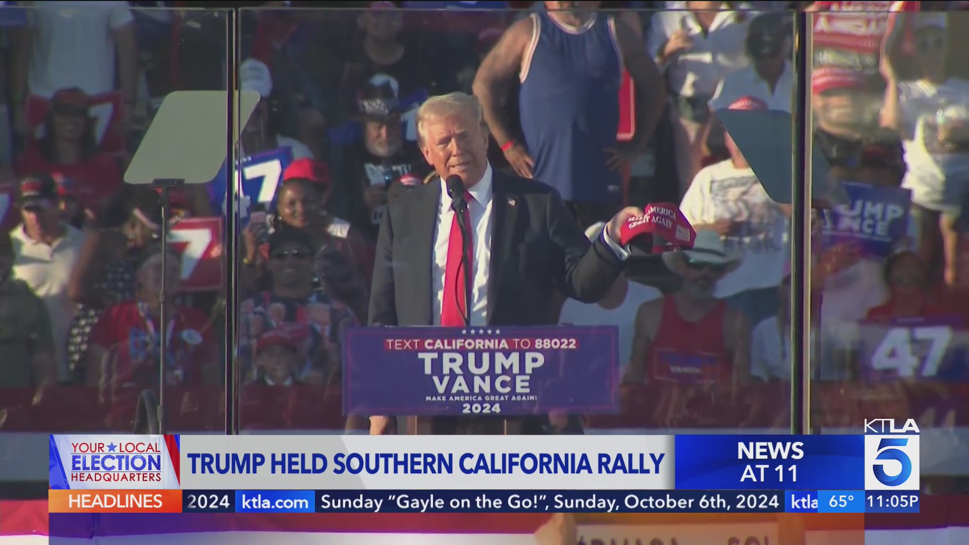 Donald Trump visits SoCal, speaks at rally in Coachella – KTLA
