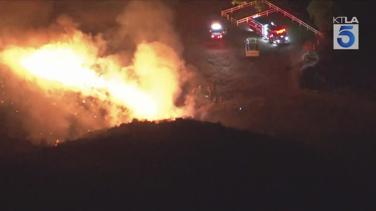 Wildfire burns in Riverside County, evacuations ordered – KTLA