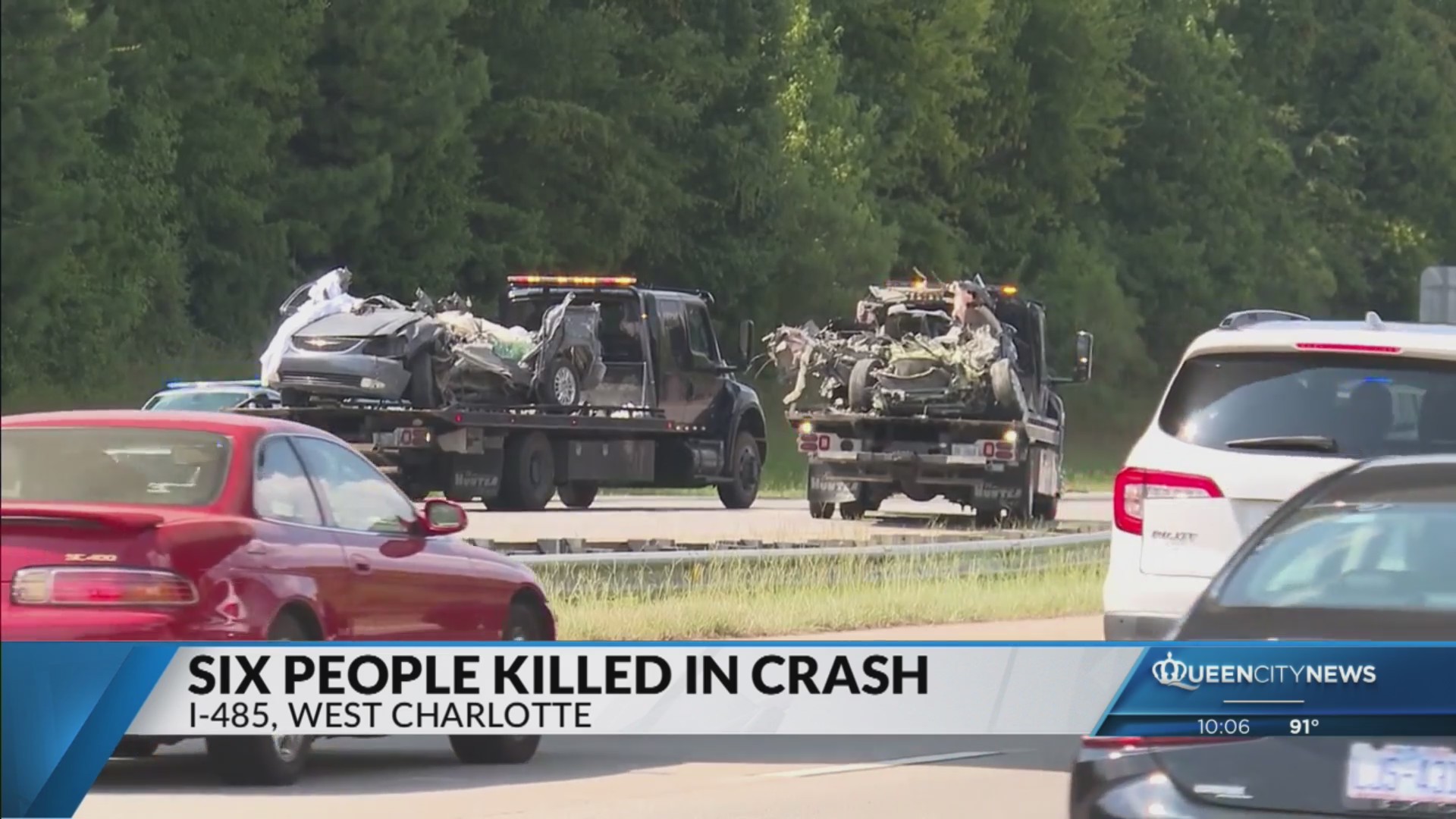 Six people tragically killed in crash on I-485 in W. CLT – KSN-TV