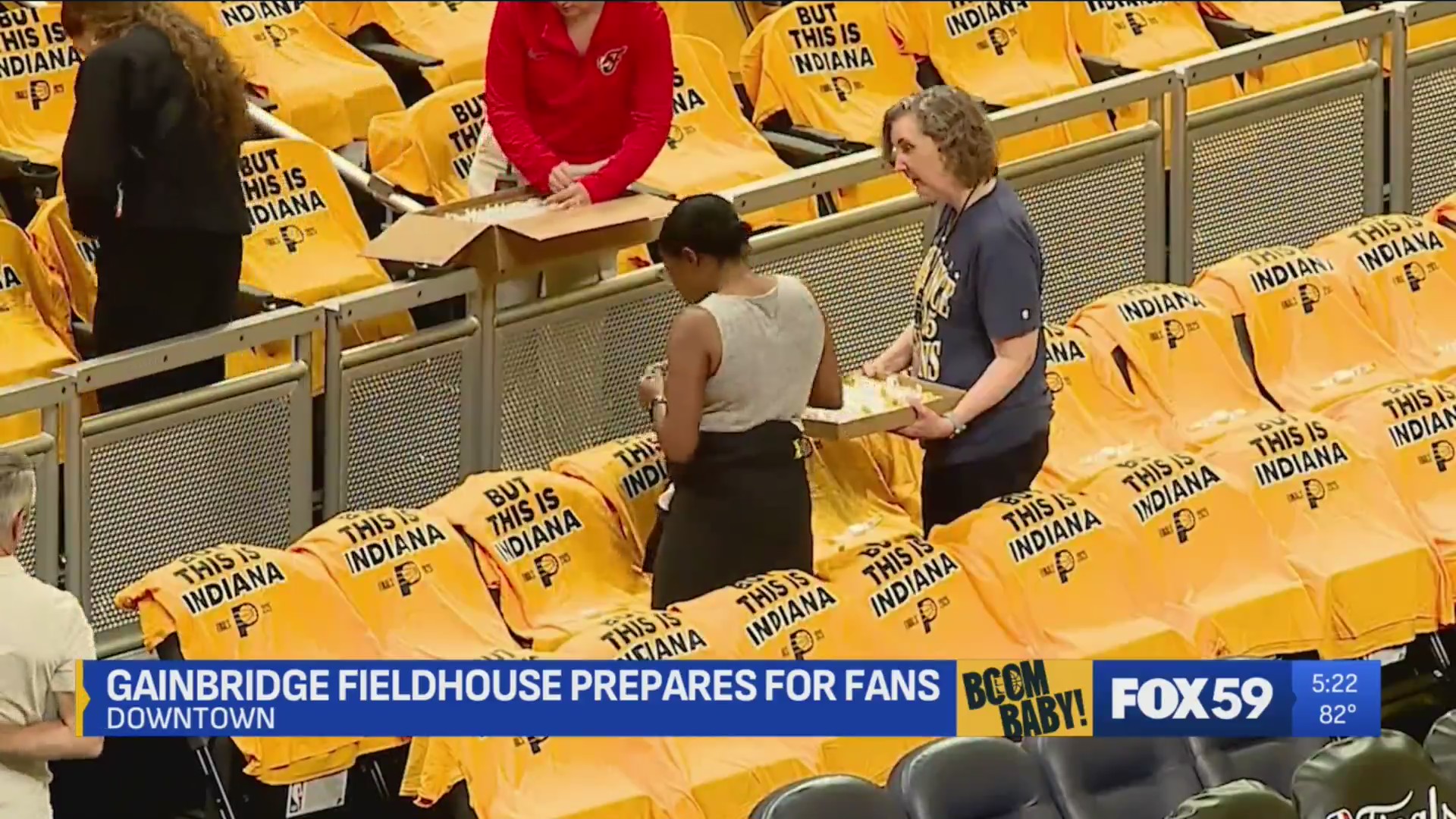 How the Indiana Pacers prepare Gainbridge Fieldhouse for NBA Finals ...