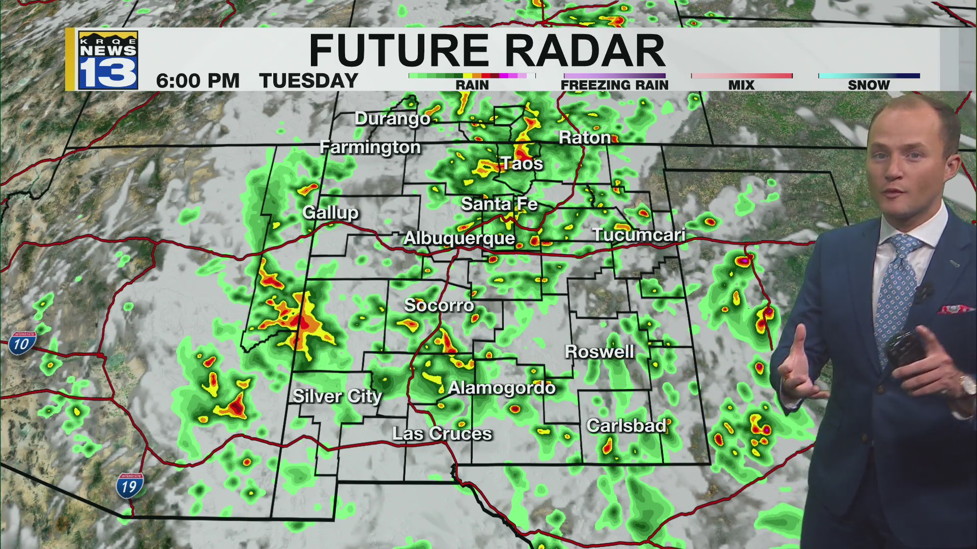 Heavier rain, flash flooding possible Tuesday across New Mexico – KRQE ...