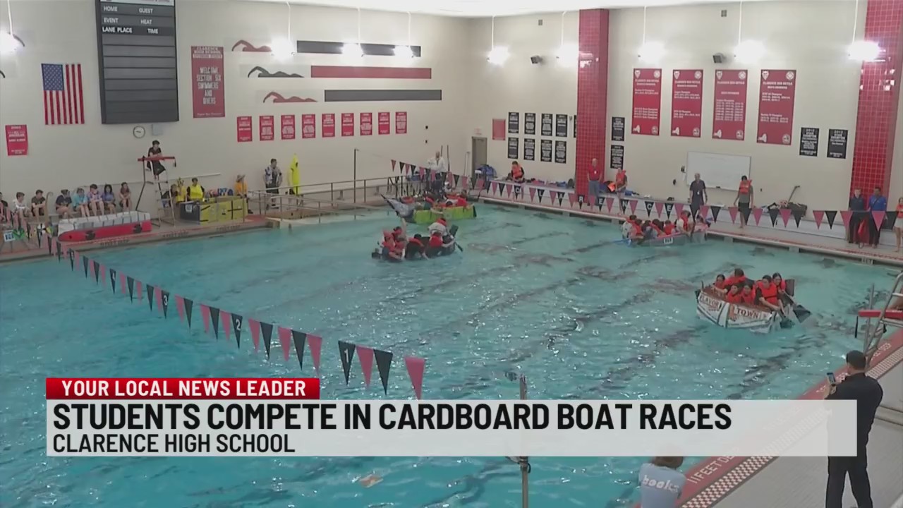 Students compete in cardboard boat races – News 4 Buffalo
