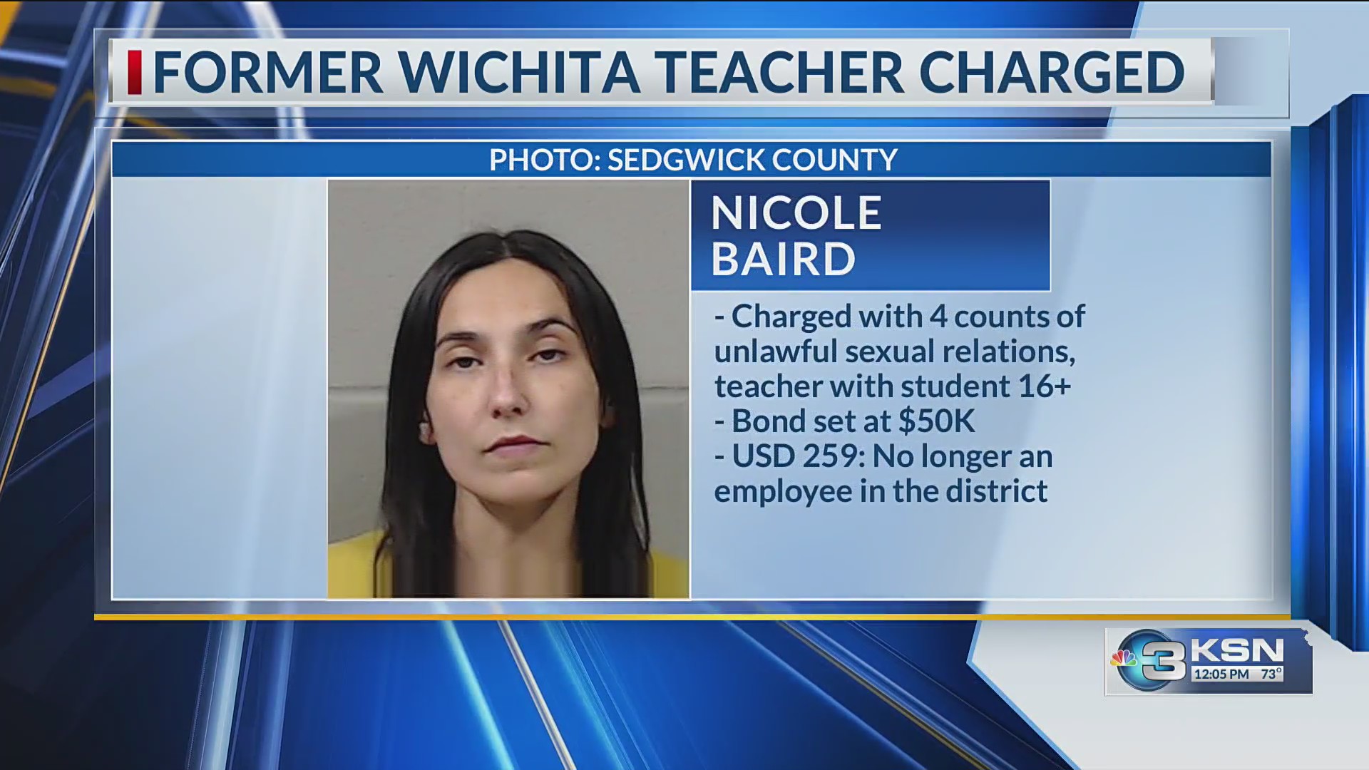 Former teacher charged with sexual relations with a student – KSN-TV