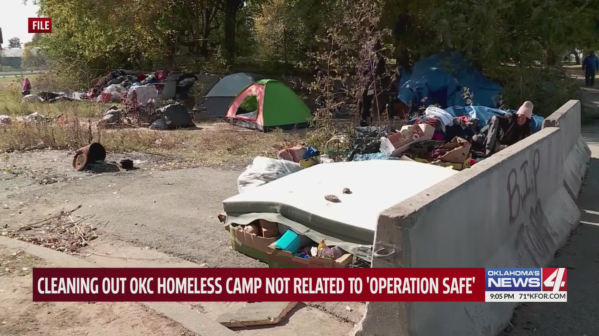 Cleaning out OKC homeless camp not related to ‘Operation SAFE’ – KFOR ...