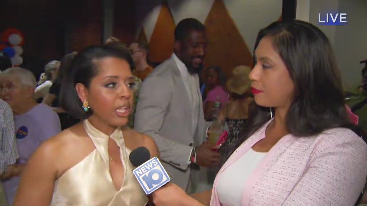 LIVE interview at Dorcey Applyrs Watch Party – NEWS10 ABC