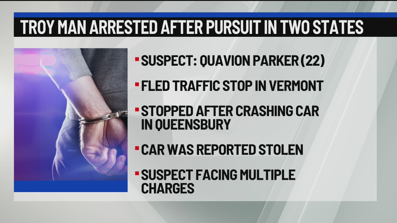 Troy Man Arrested After Pursuit In Two States News10 Abc