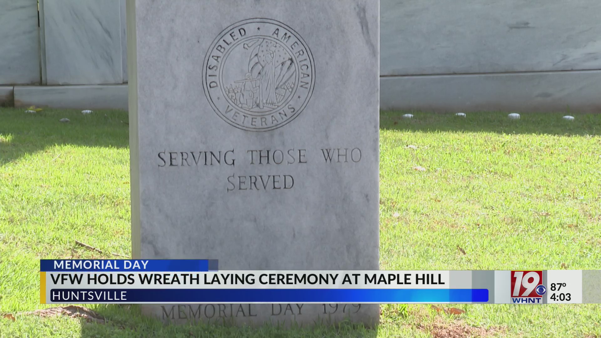 VFW Holds Wreath Laying Ceremony At Maple Hill | May 27, 2024 | News 19 ...