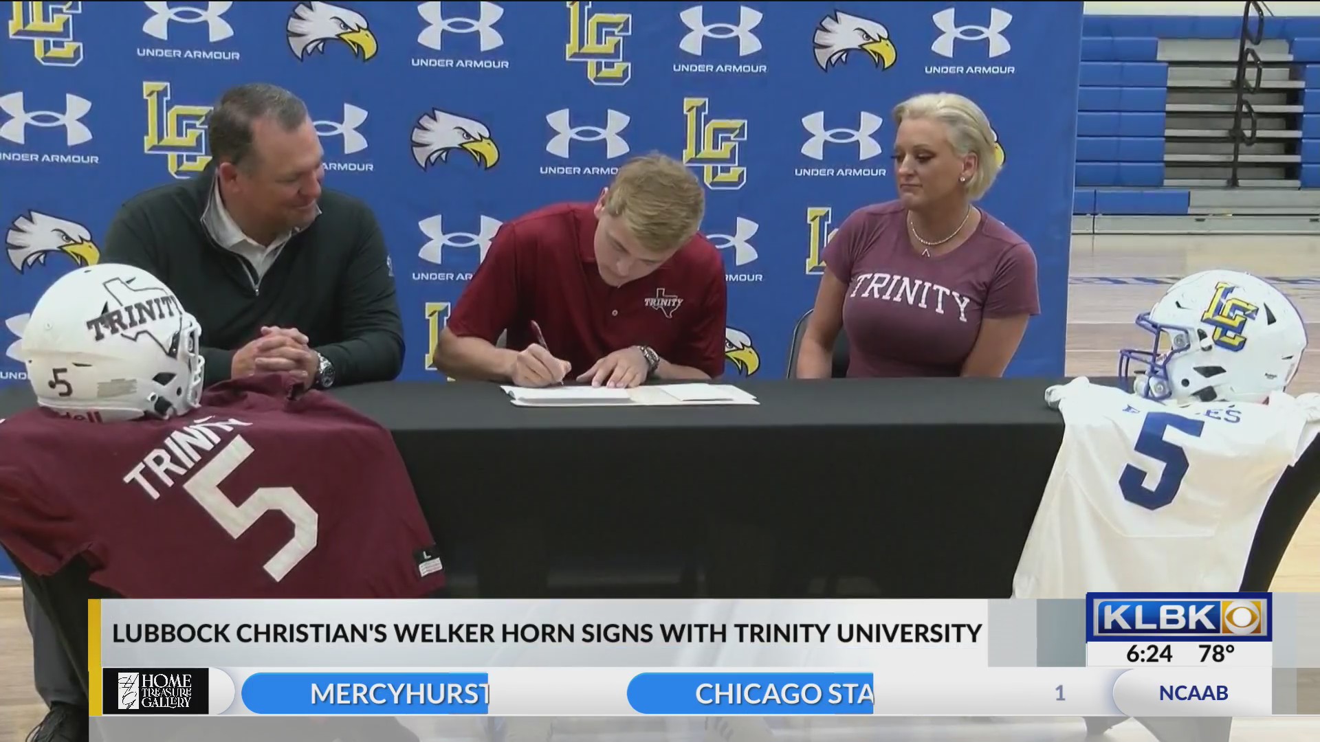 WATCH: Lubbock Christian’s Welker Horn signs with Trinity University ...