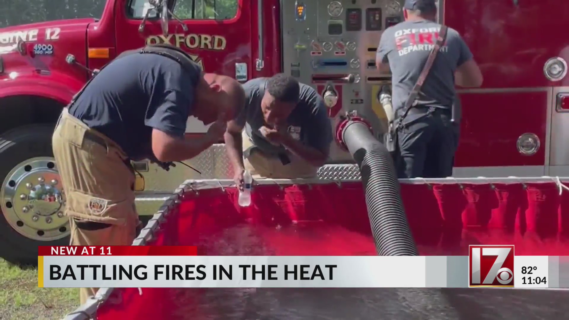 How firefighters battle heat while fighting the fire – CBS17.com