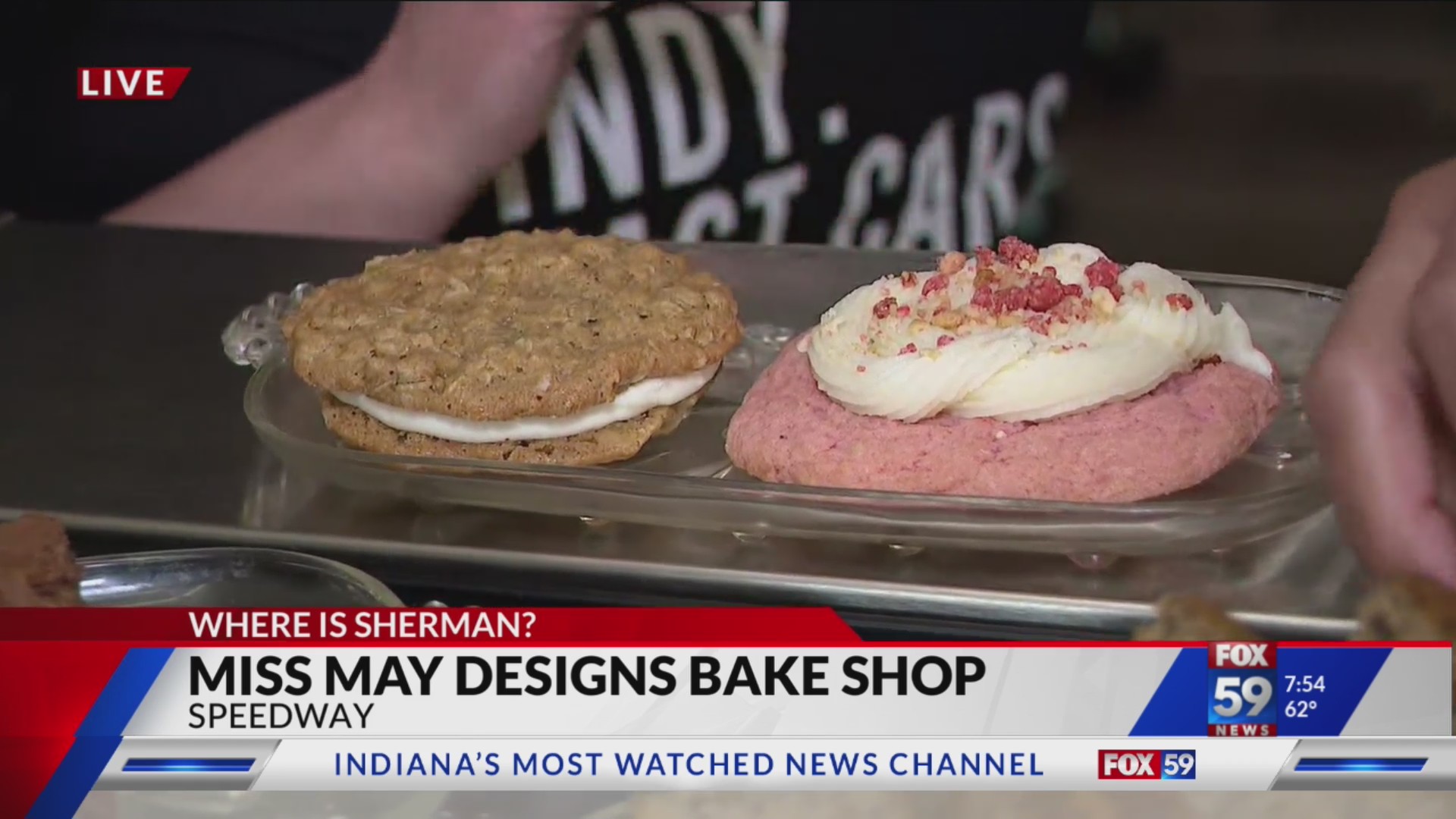 Where is Sherman? Miss May Designs Bake Shop – Fox 59