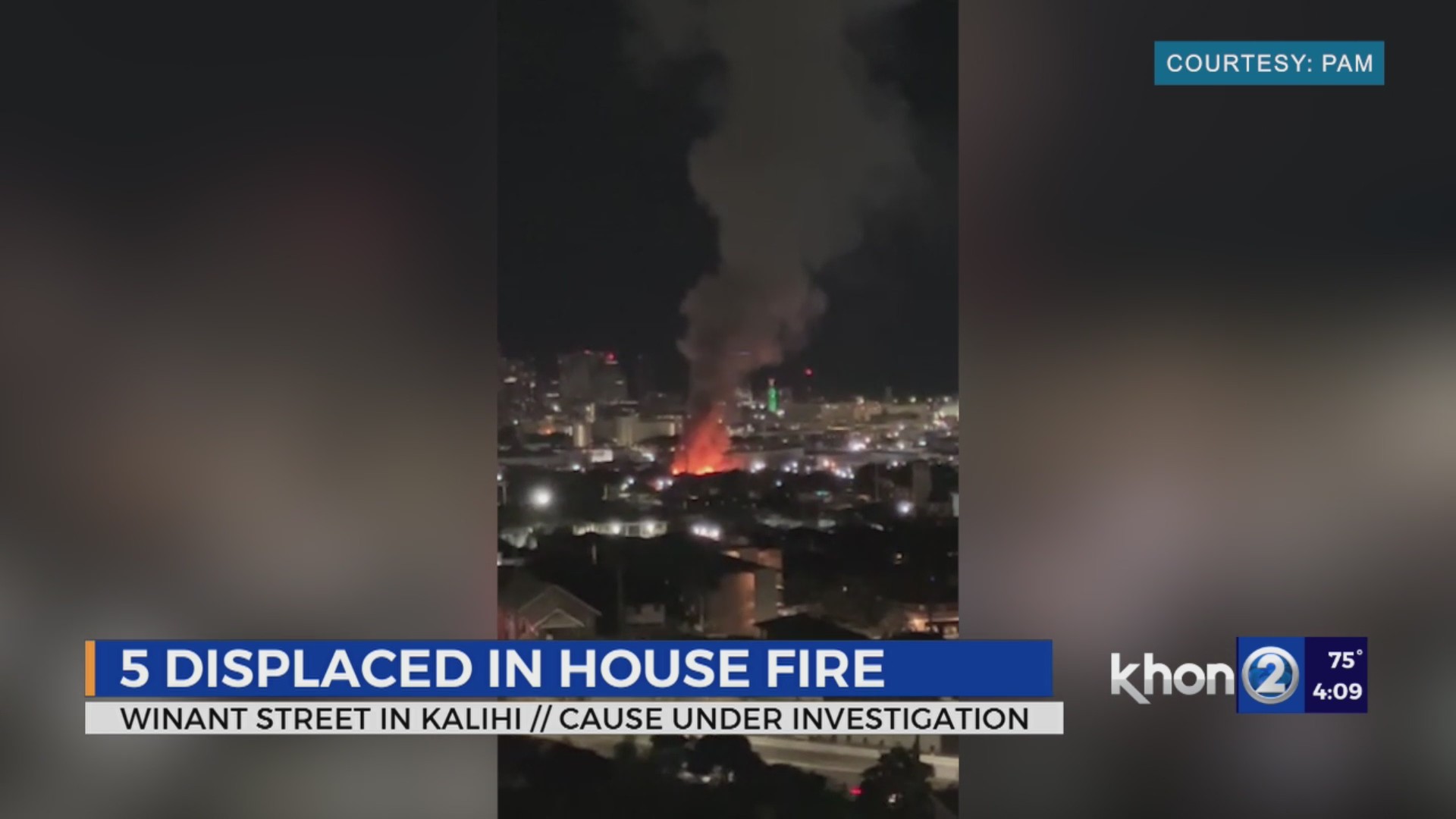 Kalihi fire displaces five residents – KHON2